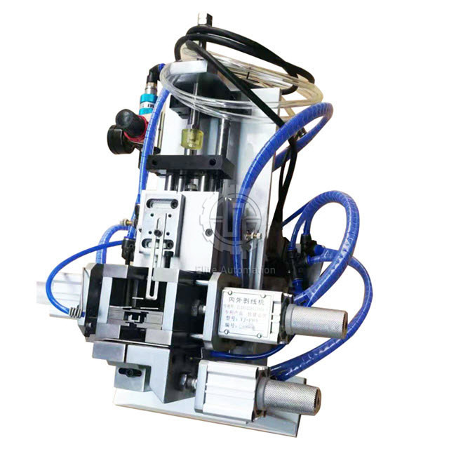 0.4mp-0.6mp Automatic Wire Cutter And Stripper Machine For 50mm Outer ...
